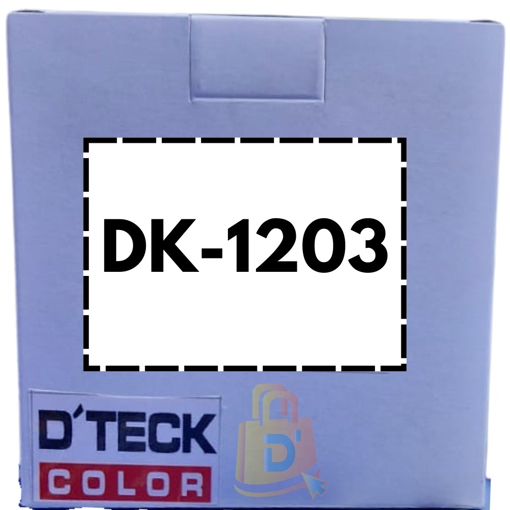 CINTA DK-1203 DTECK COLOR (17mm x 87mm) , 300 ETIQUETAS-DTECK STORE